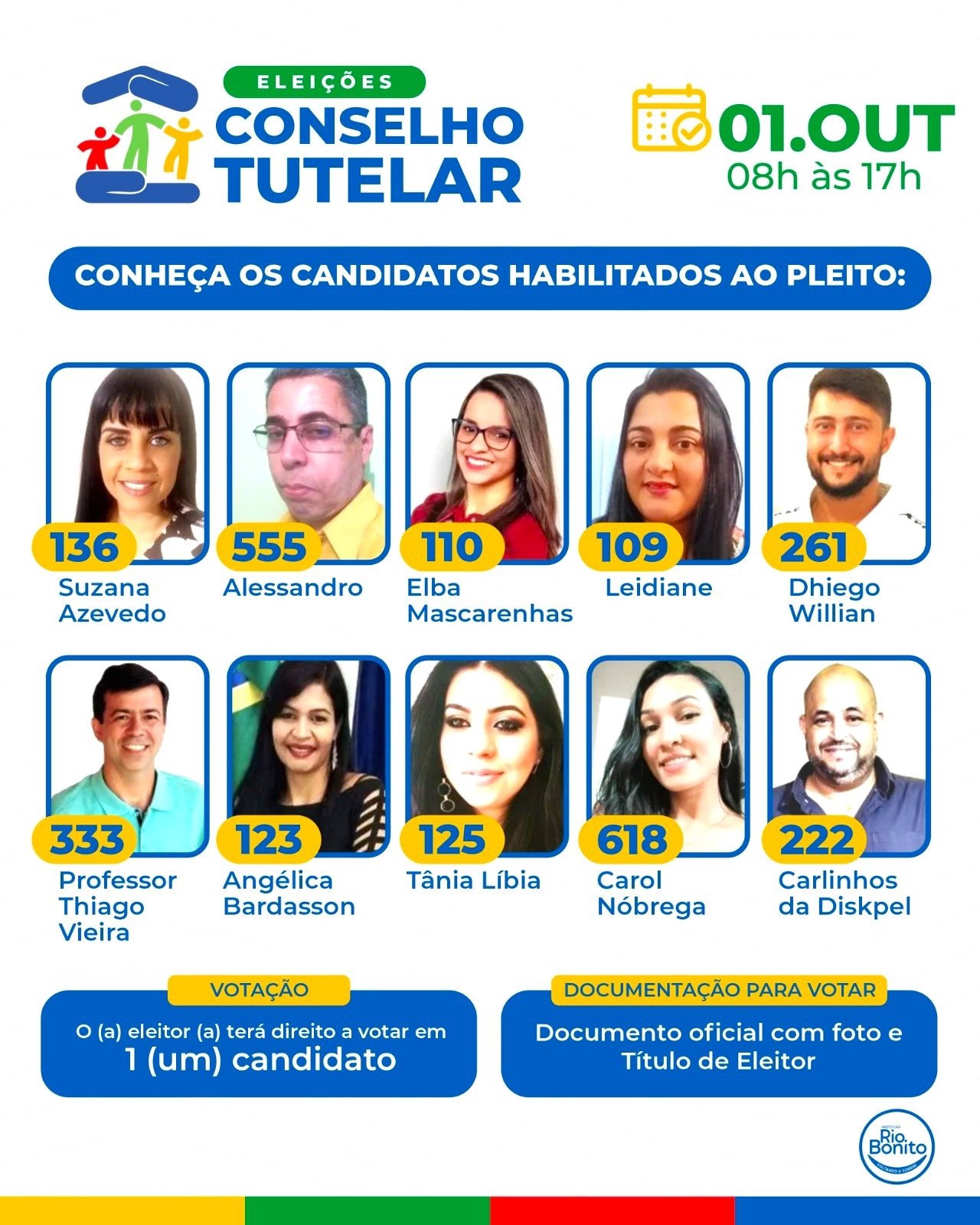 Dez candidatos disputam cinco vagas na eleição do Conselho Tutelar ...
